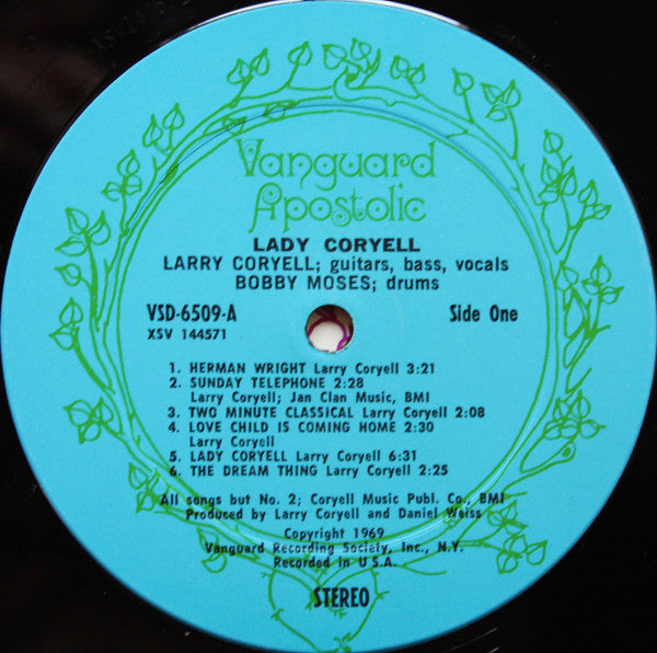 Buy Larry Coryell : Lady Coryell (LP, Album, Pit) Online for a great price – vINYLhEADZ.com
