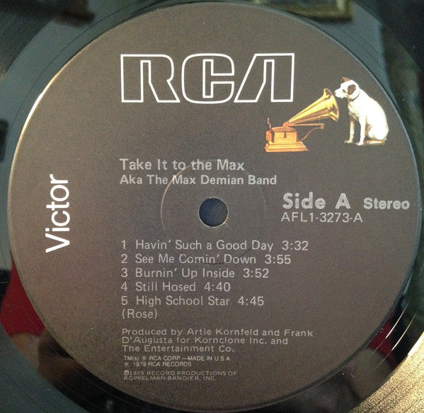 Buy Aka The Max Demian Band : Take It To The Max (LP, Album) Online for ...