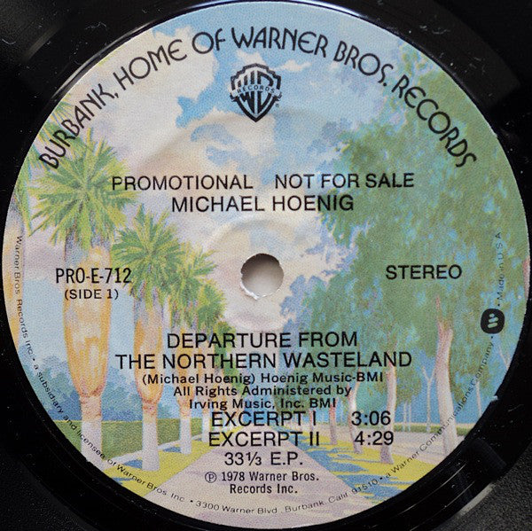 Buy Michael Hoenig : Departure From The Northern Wasteland (7", EP ...
