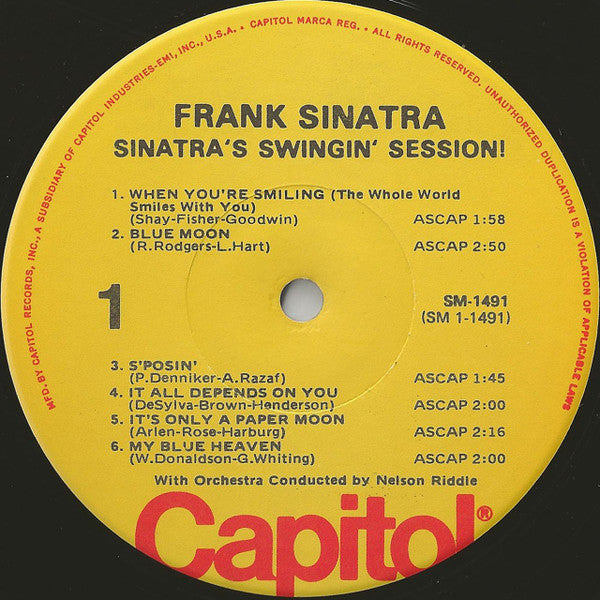 Buy Frank Sinatra With Nelson Riddle And His Orchestra : Sinatra's ...