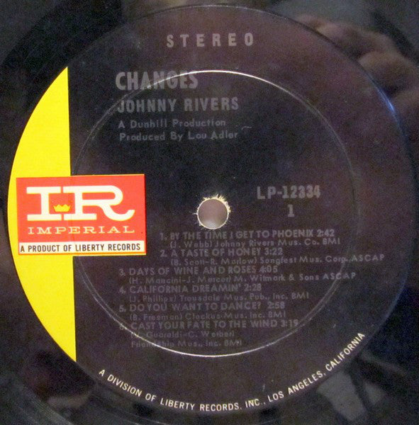 Buy Johnny Rivers : Changes (LP, Album) Online for a great price ...